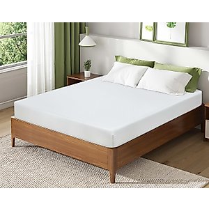 8/10 inch Queen Size Mattress with Cover, Cooling Gel Memory Foam Mattress for a Cool Sleep & Pressure Relief, Medium Firm Wave Foam Mattress Pad Mattresses, Bed in a Box, CertiPUR-US Certified