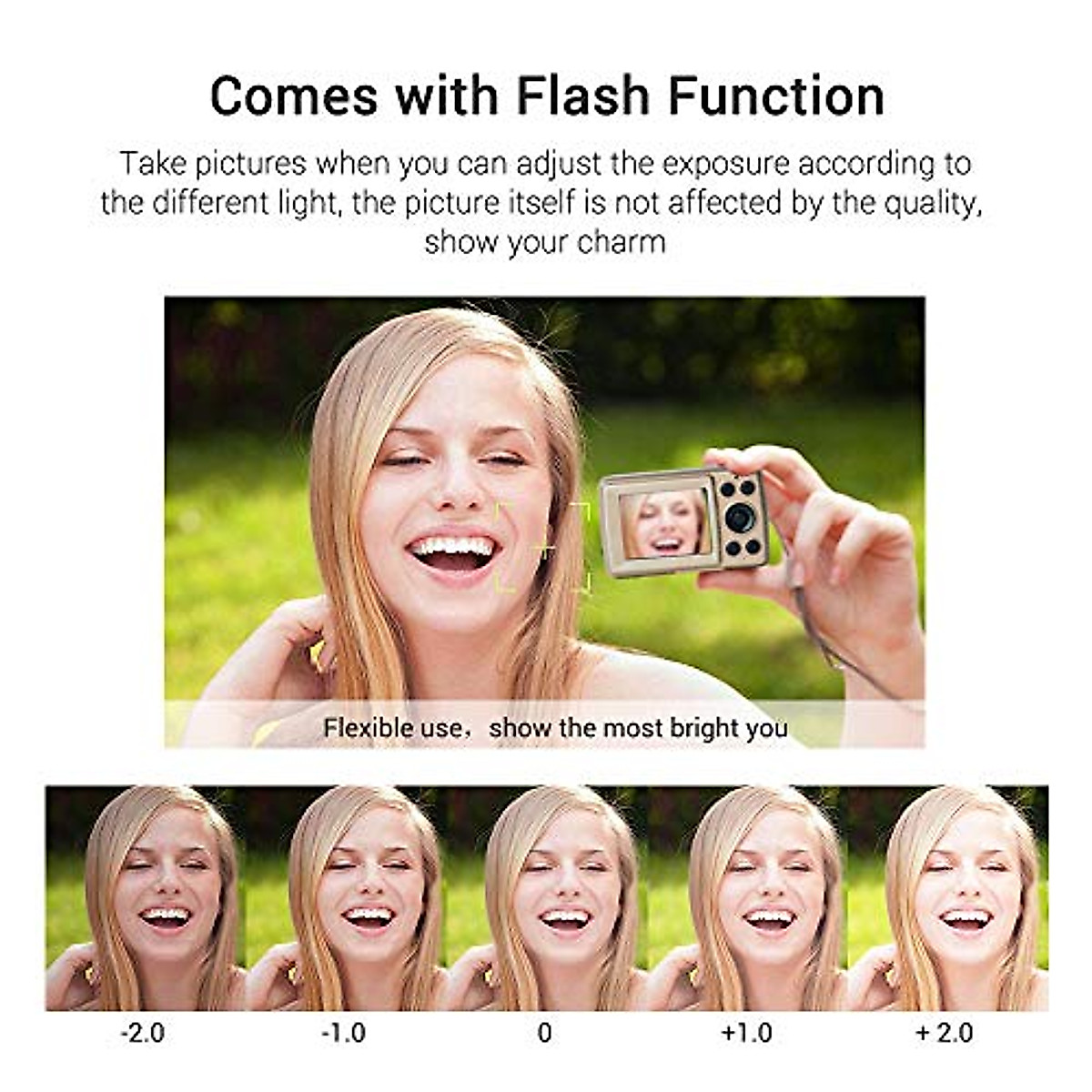 Andoer HD 1080P Kids Camera Camcorder 16MP 16X Digital Zoom with 1.77 Inch LCD Screen Grey