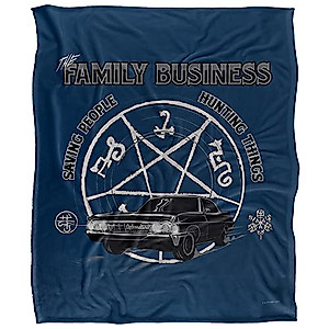Supernatural Saving People and Hunting Officially Licensed Silky Touch Super Soft Throw Blanket 50" x 60"
