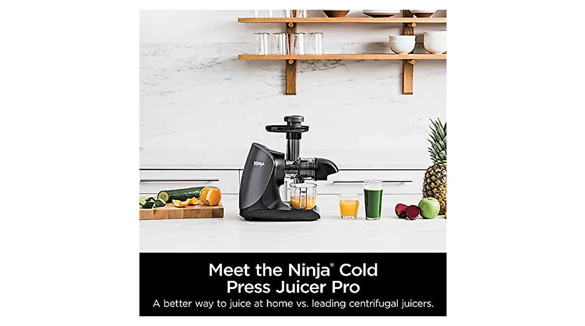 Ninja JC101 Cold Press Pro Slow Juicer - Easy Clean | Renewed