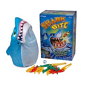 Pressman Shark Bite with Let's Go Fishin' Card Game (Amazon Exclusive)