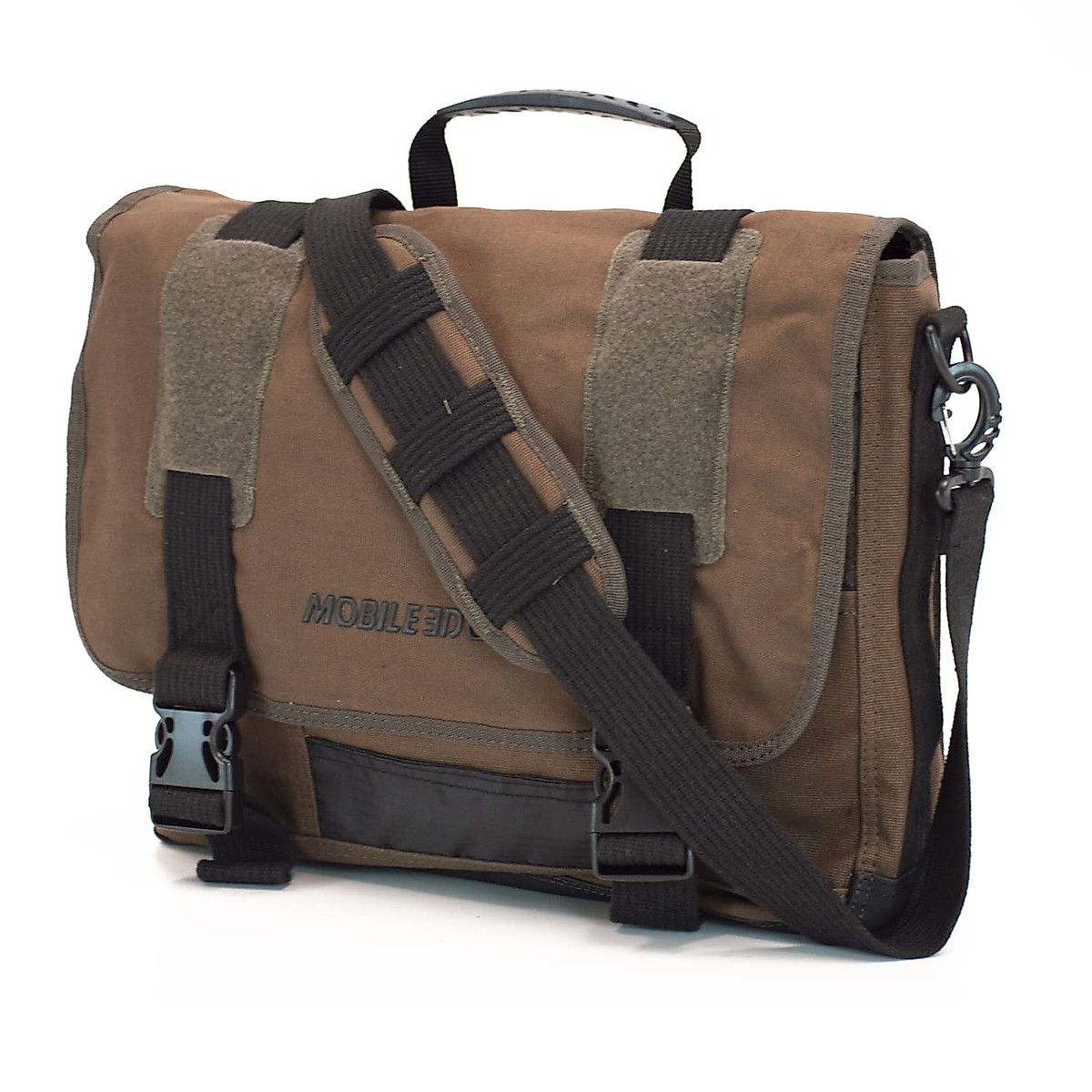 Mobile Edge ECO Laptop Messenger Bag for Men and Women, Fits Up To 14 Inch Widescreen PCs, Compatible with MacBook Pro 15 Inch, Travel Computer Bag, Olive Green, MEUME9