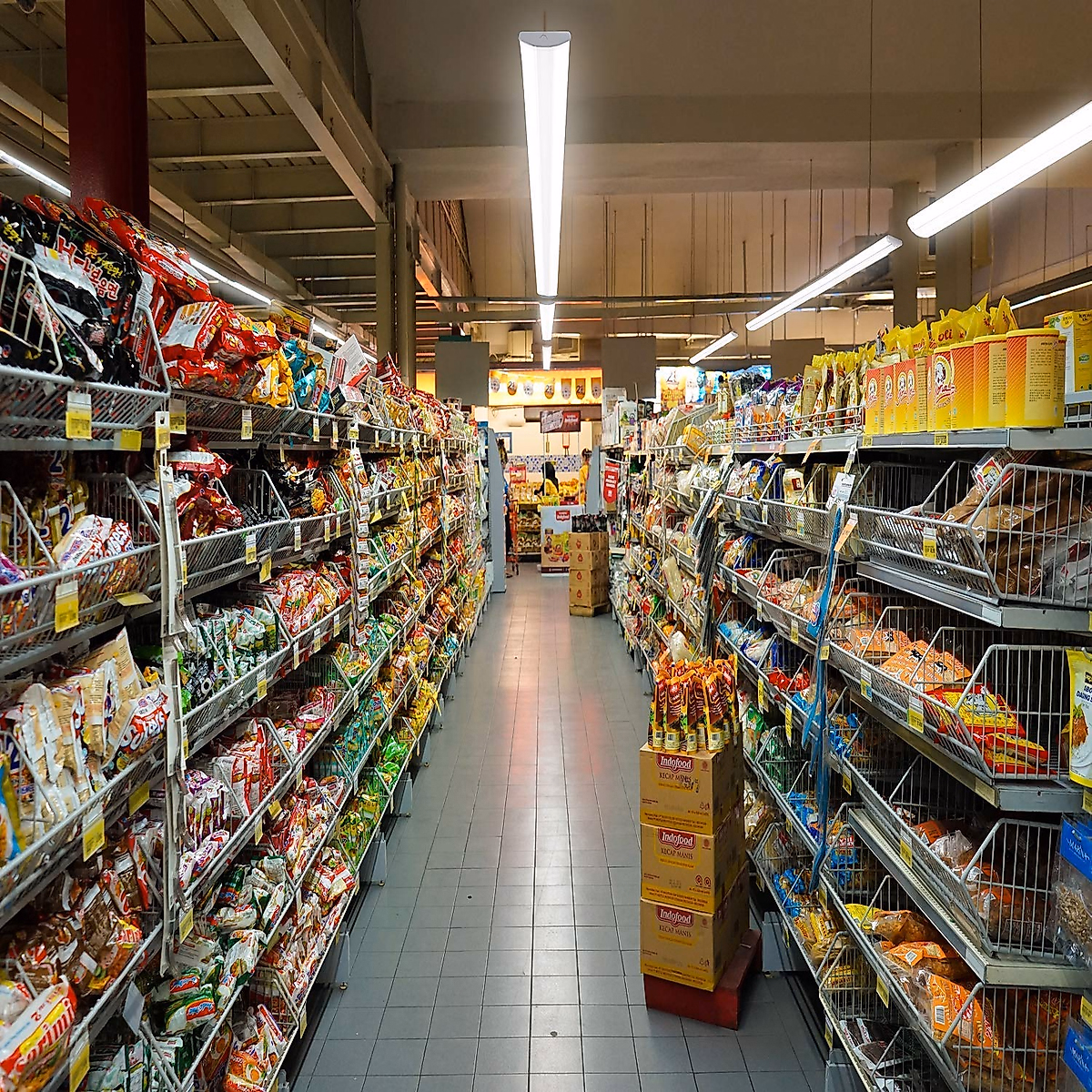 ANTLUX 110W 8FT LED Wraparound Ultra Slim Strip Lights, 12600 Lumens, 5000K, 8 Foot LED Garage Warehouse Light, No Glare, Flush Mount Office Ceiling Lighting Fixture, Fluorescent Tube Replacement