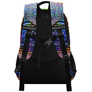 ALAZA Pug Dog Puppy Print Modern Art Backpack Purse for Women Men Personalized Laptop Notebook Tablet School Bag Stylish Casual Daypack, 13 14 15.6 inch