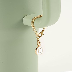 MOTAIN Letter Charm Accessories For Stanley Cup,Name Id Letter Handle Charm For Stanley Tumbler,Water Cup Handle Identification Letter Charm(E)