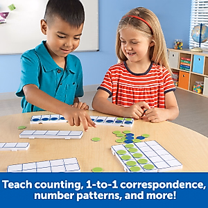 Learning Resources Connecting Ten-Frame Trays, 165 Pieces