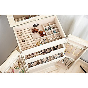 Hives and Honey Chelsea Jewelry Armoire, Taupe Mist