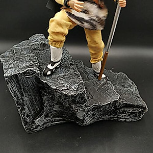 TEAMWILL 1/12 Scale Rock latform Base Scene Accessories for Unisex Action Figure