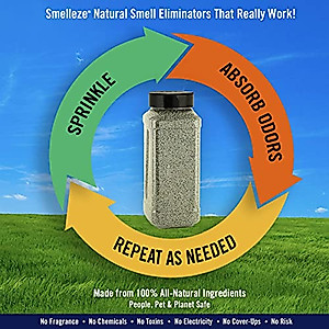 SMELLEZE Natural Ethylene Absorbent Granules – 4 mm: 2 lb. Bottle