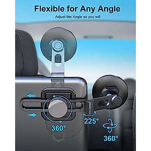 SUPERONE Tesla Phone Mount, Compatible with MagSafe Car Mount for Model 3 & Model Y, [Super Strong Magnet] 360° Rotation for iPhone 15 14 13 Pro/Max MagSafe Case & All Phones, Black