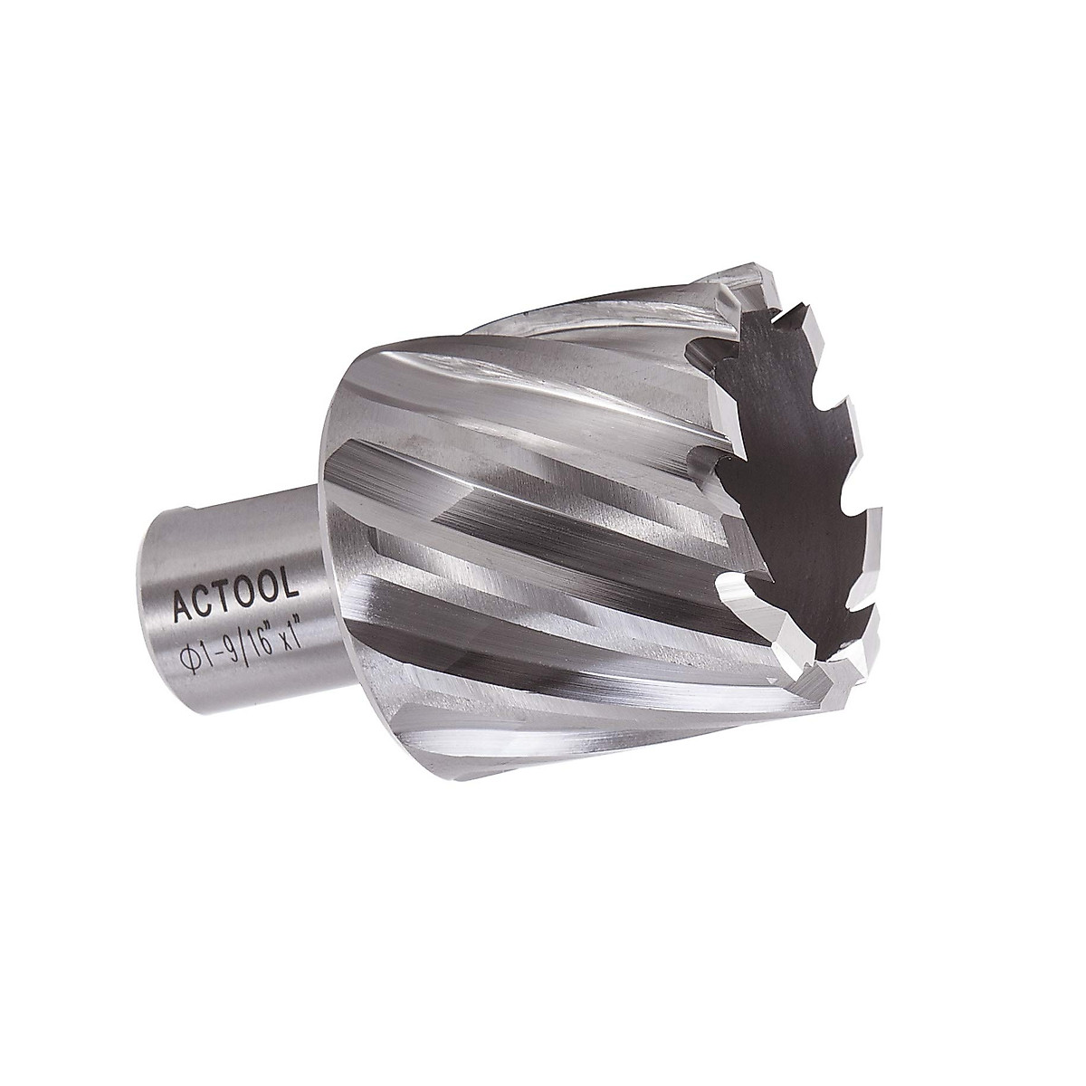 ACTOOL 1-9/16" Diameter × 1" Depth of Cut HSS ANNULAR Cutter with 3/4'' Weldon Shank