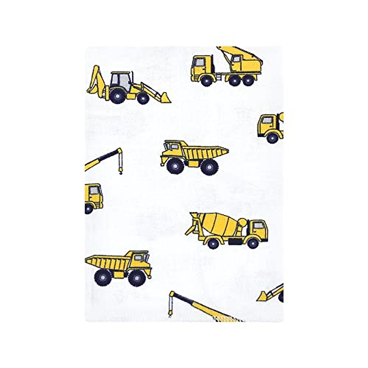 Hudson Baby Unisex Baby Cotton Flannel Burp Cloths Bundle, Construction, One Size