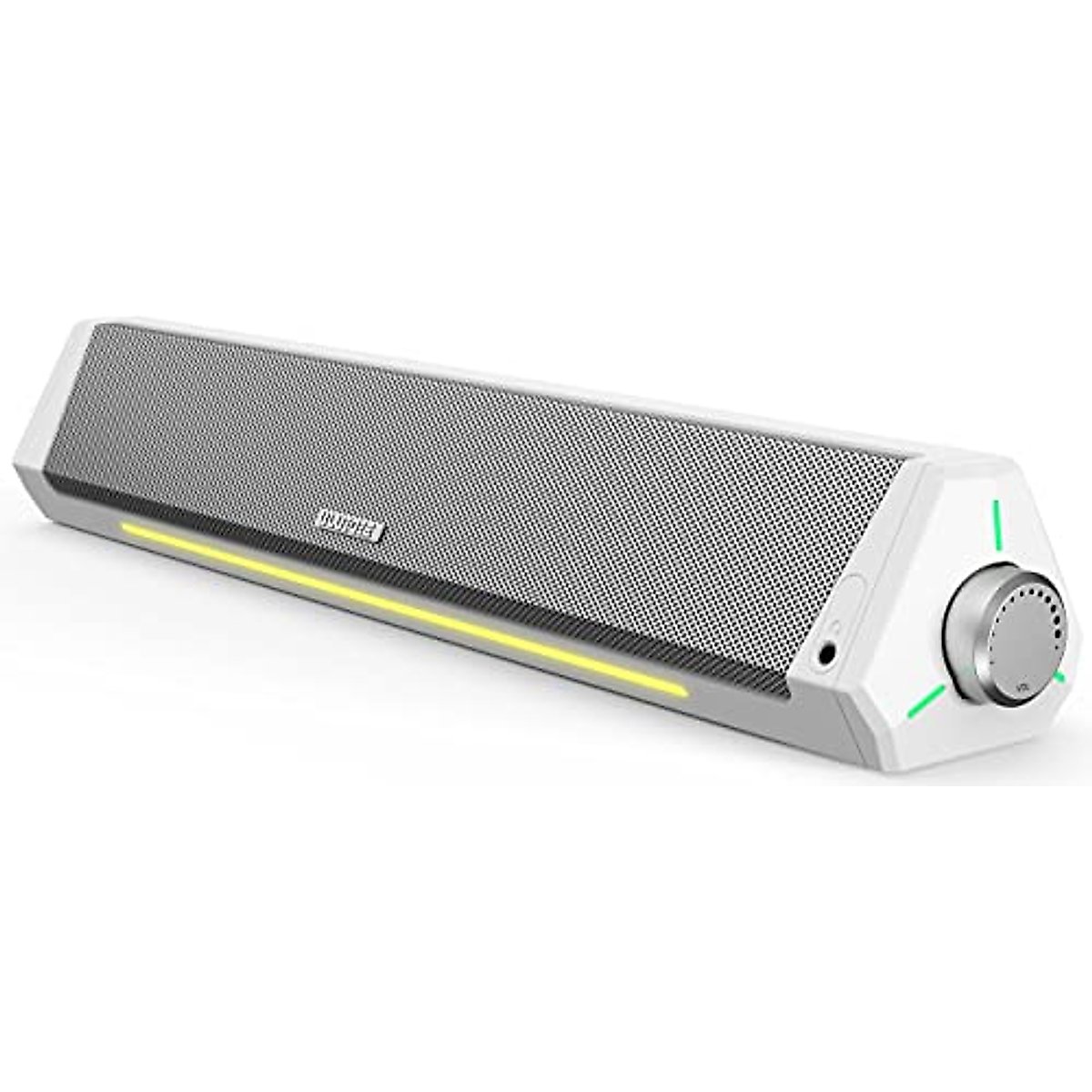 Computer Speakers, Bluetooth Computer Soundbar, HiFi Stereo, 3.5mm Aux-in Connection, USB Powered Computer Speakers for Desktop Monitor, PC, Laptop, Tablets
