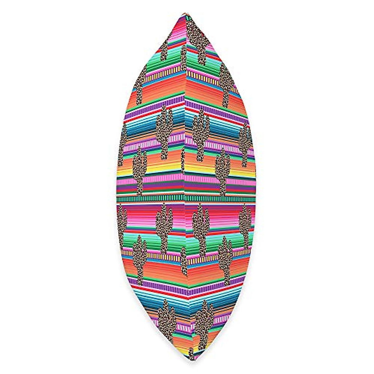 Funny Serape Cactus designs Funny Leopard Cactus Serape Print Turquoise Pink Throw Pillow, 16x16, Multicolor