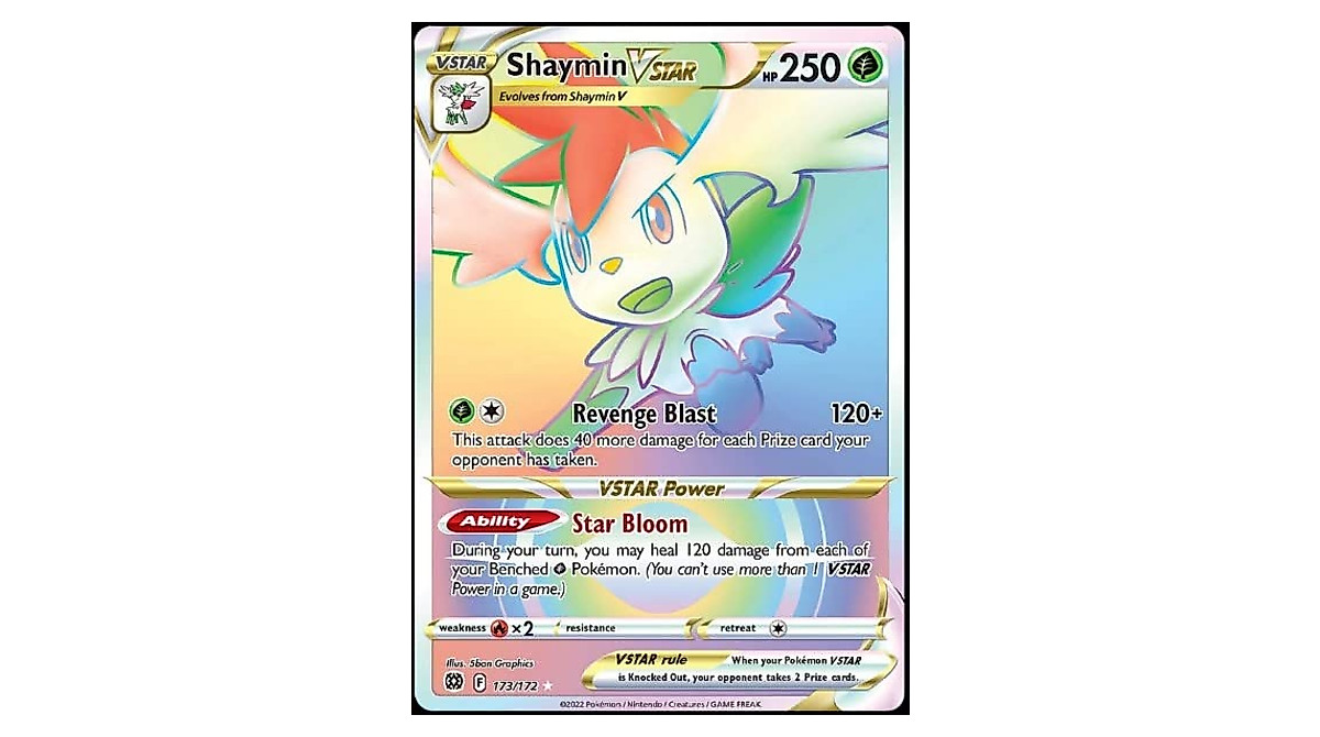 Shaymin VSTAR 173/172 Ultra Rare Pokemon Card | Brilliant Stars