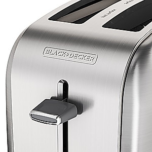 BLACK+DECKER 2-Slice Extra Wide Slot Toaster, Classic, Stainless Steel, TR2400SD