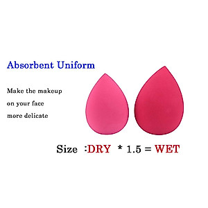 【3-pack]Bellixe Beauty Makeup Sponge Blender,No-Latex Soft Cosmetic sponge