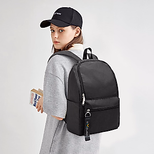 OMOUBOI Laptop Backpack for Women, 14 Inch Waterproof Kids School Bag Travel - Black