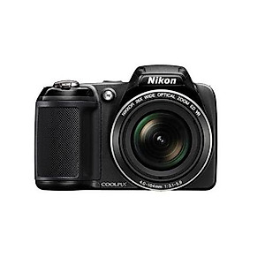 Nikon Coolpix L330 - 20.2 MP Digital Camera with 26x zoom 35mm NIKKOR VR lens and FULL HD 720p (Black)