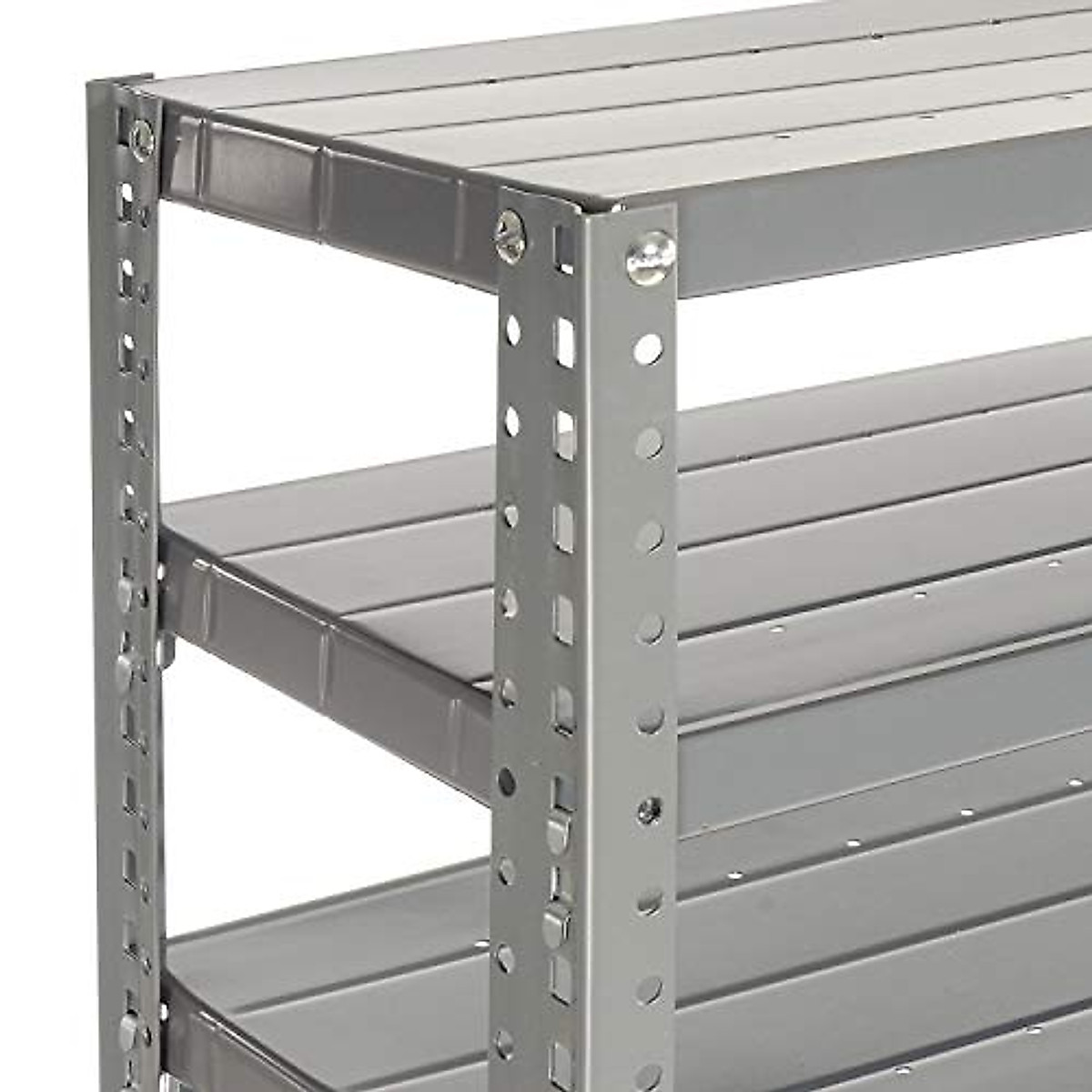 Global Industrial 13 Shelf Steel Shelving with (81) 4" H Plastic Shelf Bins, Blue, 36x12x72