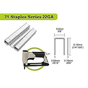 meite MT7116 with 3/8" Length 304 Stainless Steel Staples for Upholstery