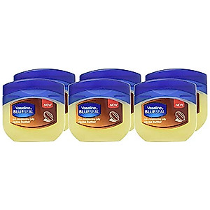 Vaseline Rich Conditioning Petroleum Jelly, Cocoa Butter, Travel Size 1.7 Oz/50 ML (Pack of 6)