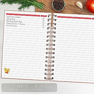 Clever Fox Recipe Book Spiral – Make Your Own Family Cookbook – Blank Recipe Notebook Organizer – Empty Cooking Journal to Write In Recipes – Medium Size, 6.3”x8.3”, Hardcover (Rose Gold)