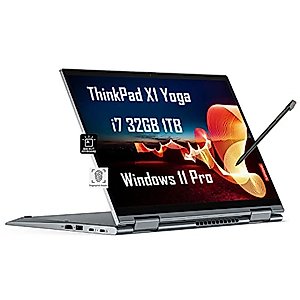 Lenovo ThinkPad X1 Yoga Gen 6 14" WUXGA 2-in-1 Touchscreen (Intel 4-Core i7-1185G7, 32GB RAM, 1TB PCIe SSD) IPS Business Laptop, Thunderbolt 4, Backlit, Fingerprint, IST HDMI Cable, Win 11 Pro