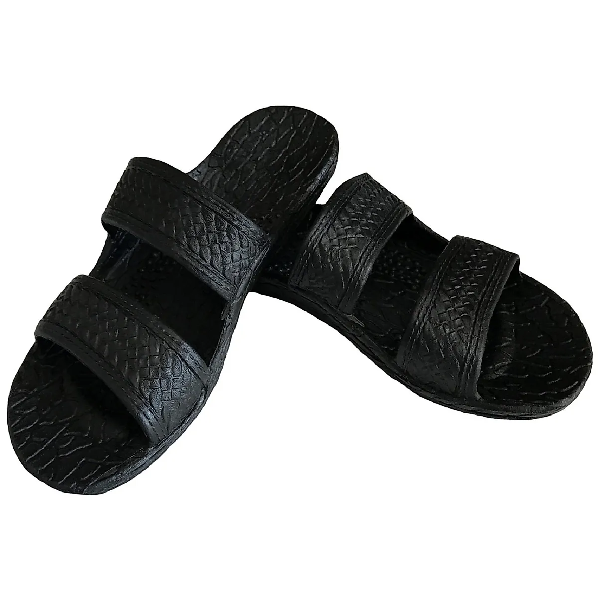 Pali Hawaii Kids Classic Jandals Sandals (5, Black)
