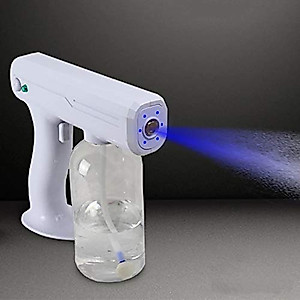 Handheld Cordless ULV Fogger Blue Light Steam Spray Sprayer Gun 800ML Charging Fogger Steam Gun Face Mist Sprayer Gun