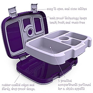 Bentgo Prints Insulated Lunch Bag Set With Kids Bento-Style Lunch Box (Unicorn)