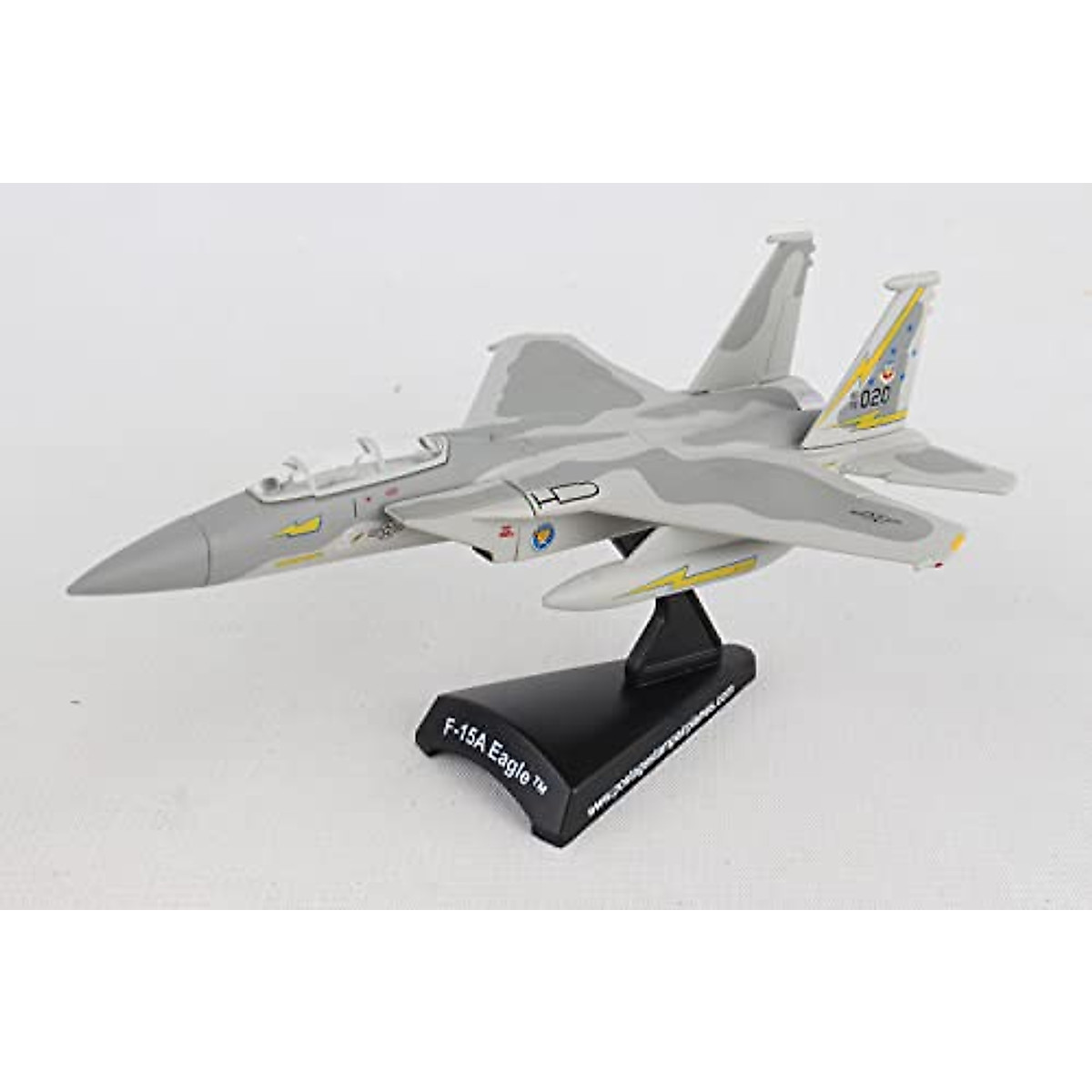 Daron Postage Stamp F-15 Eagle 5th Fighter Interceptor Sqn. 1/150 Scale, Gray