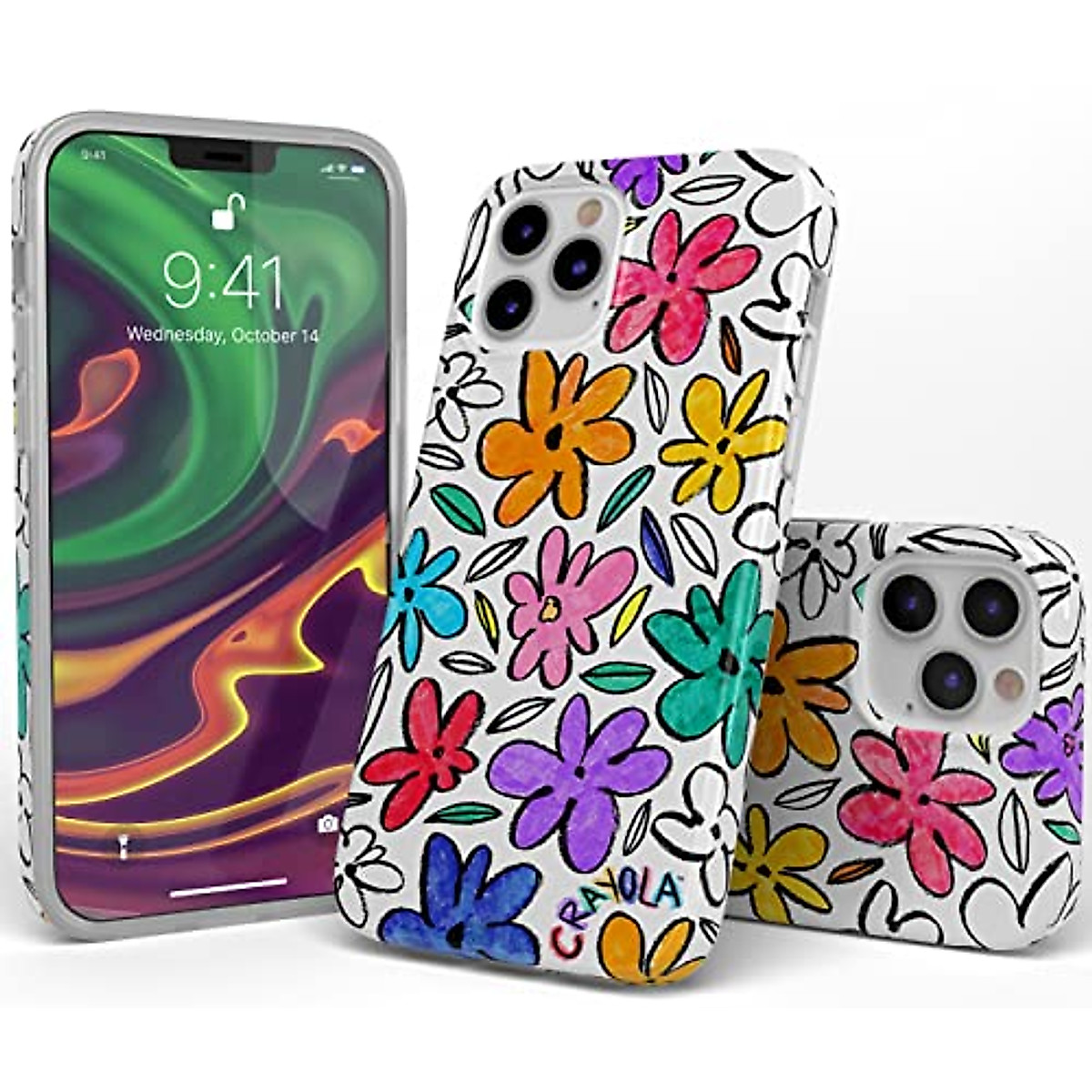 Casely iPhone 14 Pro Max Case | Compatible with MagSafe Outside The Lines | Crayola Marker Case