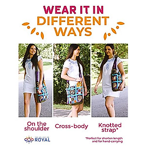 THE COLLECTION ROYAL Hobo Crossbody Bags for Women, Boho Purse, Boho Bag | Hippie Bag, Indie Tote Bag, Cloth Purse for Women (GrnTiePeace)