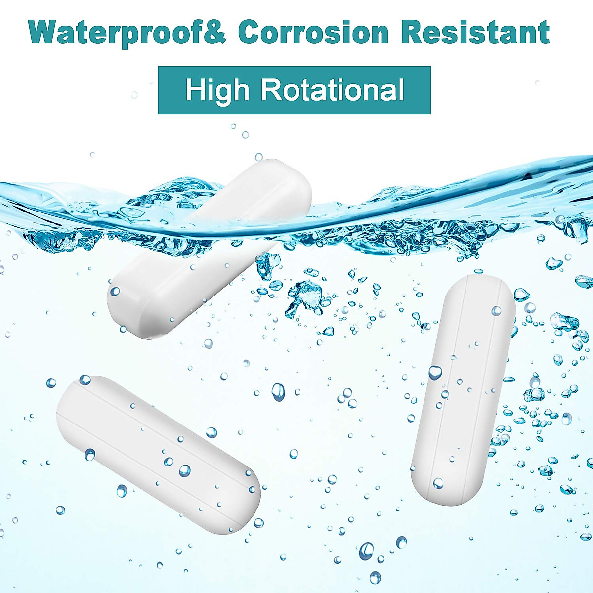 Weewooday PTFE Magnetic Stirrer Mixer Stir Bar Set, White Color, Stir Rod Magnetic, Laboratory Bar, Stir Plate Bar, Stir Plate Magnet Stick(8 Pieces,25 mm/ 1 Inch and 30 mm/ 1.18 Inch)