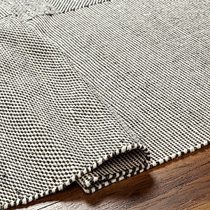 Hauteloom Abhay Wool Living Room, Bedroom Area Rug - Bohemian, Transitional - Light Gray, Taupe, Multi Brown - 8' x 10'