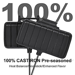 CretFine Mountain Pie Maker Cast Iron Set of 2 Pudgy Pie Cooker Hobo Fire Sandwich Maker Double Pie Irons for Camping 2 Pack Campfire Cooking Equipment with Bag