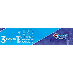 Crest 3D White Whitening Toothpaste, Radiant Mint, 3.5 Ounce (Pack of 2)