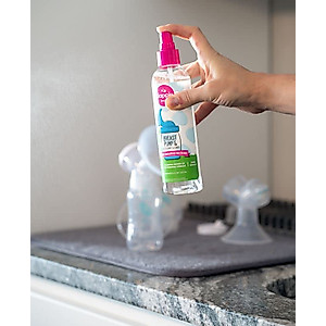 dapple Breast Pump Cleaner Spray Baby, 8 Fl Oz Bottle, Unscented, Plant Based & Hypoallergenic - Removes Milk Residue - Easy Rinse Formula With Oxygenated Vinegar