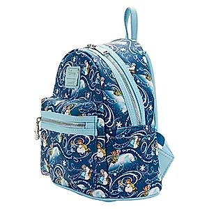 Loungefly Disney Frozen Elsa and Anna Snow Play Womens Double Strap Shoulder Bag Mini Backpack Purse
