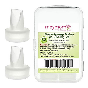 Maymom Pump Valve Compatible with Ameda MYA Joy, Purely Yours Pumps; 2 Count Duckbills to Replace Ameda Pump Valves; Retail Packaging Factory Sealed