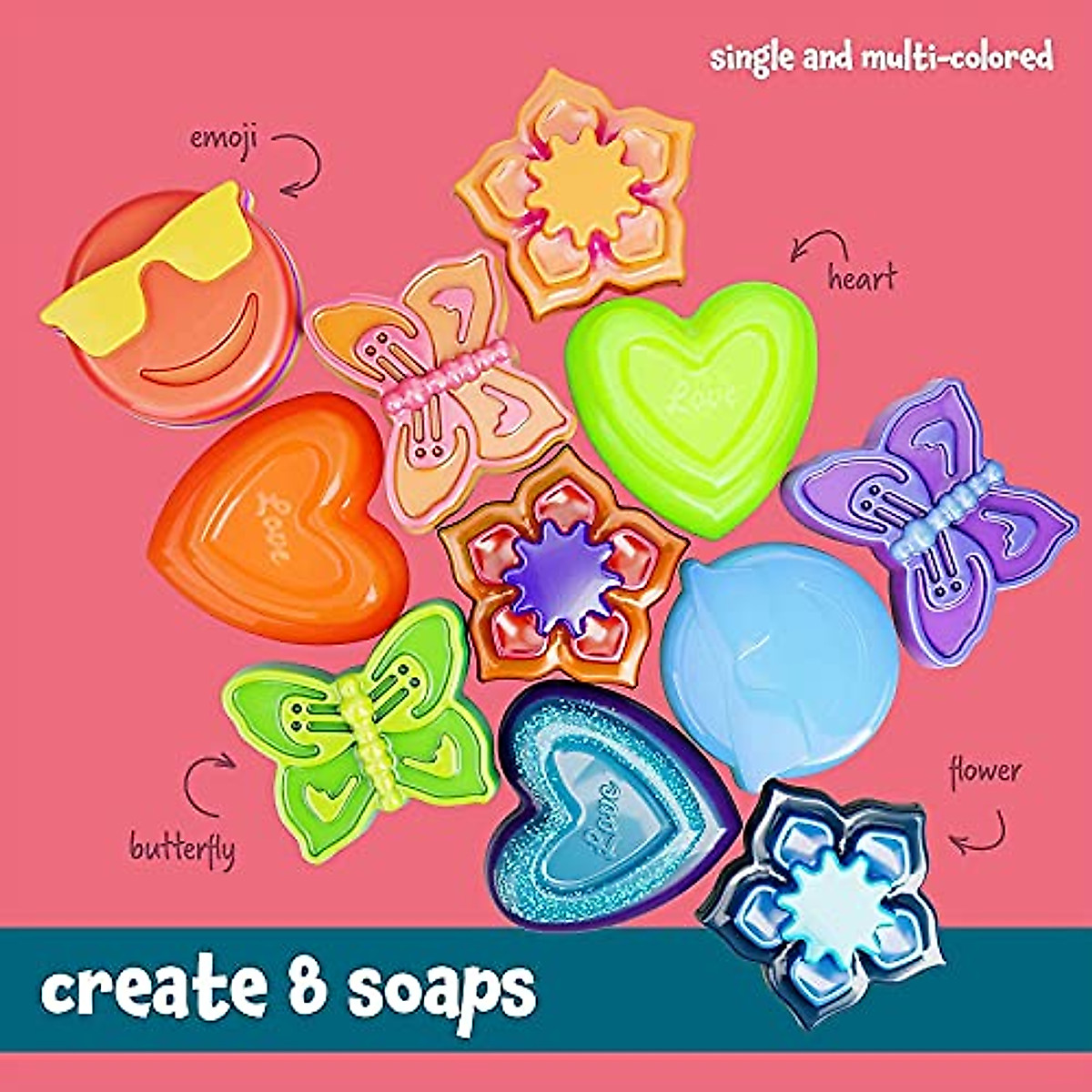 Dan&Darci Soap Making Kit for Kids - Crafts Science Toys - Birthday Gifts for Girls and Boys Age 6-12 Years Old Girl DIY Soap Kits - Best Educational Craft Activity Gift for 6-12 Year Old Kids