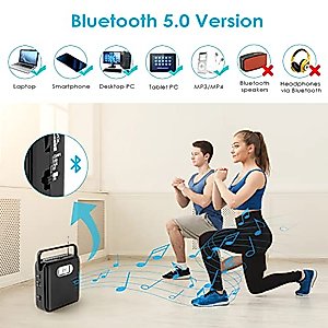 KOVCDVI CD Player Portable Bluetooth CD Player with Speakers Boombox CD Walkman FM Radio CD Player for Home with LCD Display Handle Design Support USB AUX Playback Headphone Jack