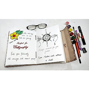 Vintage Large 10 inch Tree of Life Leather Cover Blank Book Spell Book Drawing Sketch Book Christmas Gift for Men & Women