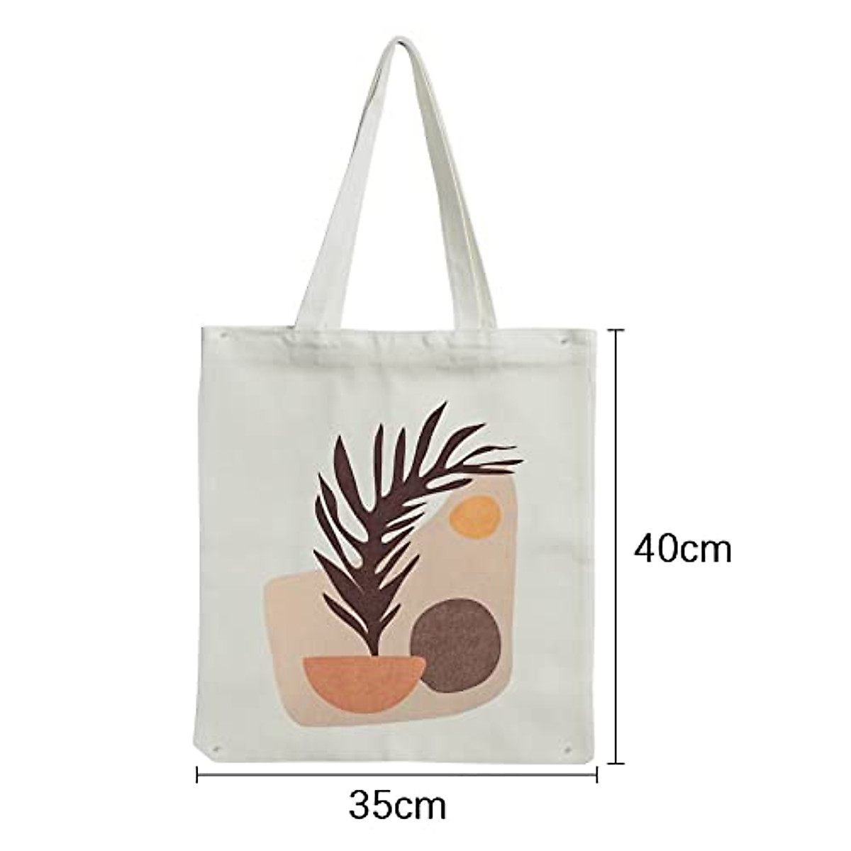 2Pcs Canvas Tote Bag for Women Aesthetic Tote Bag Reusable Flower Tote Bag with Handles for Shopping School Supplies