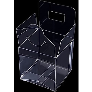 Nicunom 120 PCS Clear Favor Boxes, 2" x 2" x 2" Plastic Favors Boxes Gift Boxes Transparent Cube Boxes Single Individual Packaging for Macaron Candy Minigifts Wedding Party Baby Shower