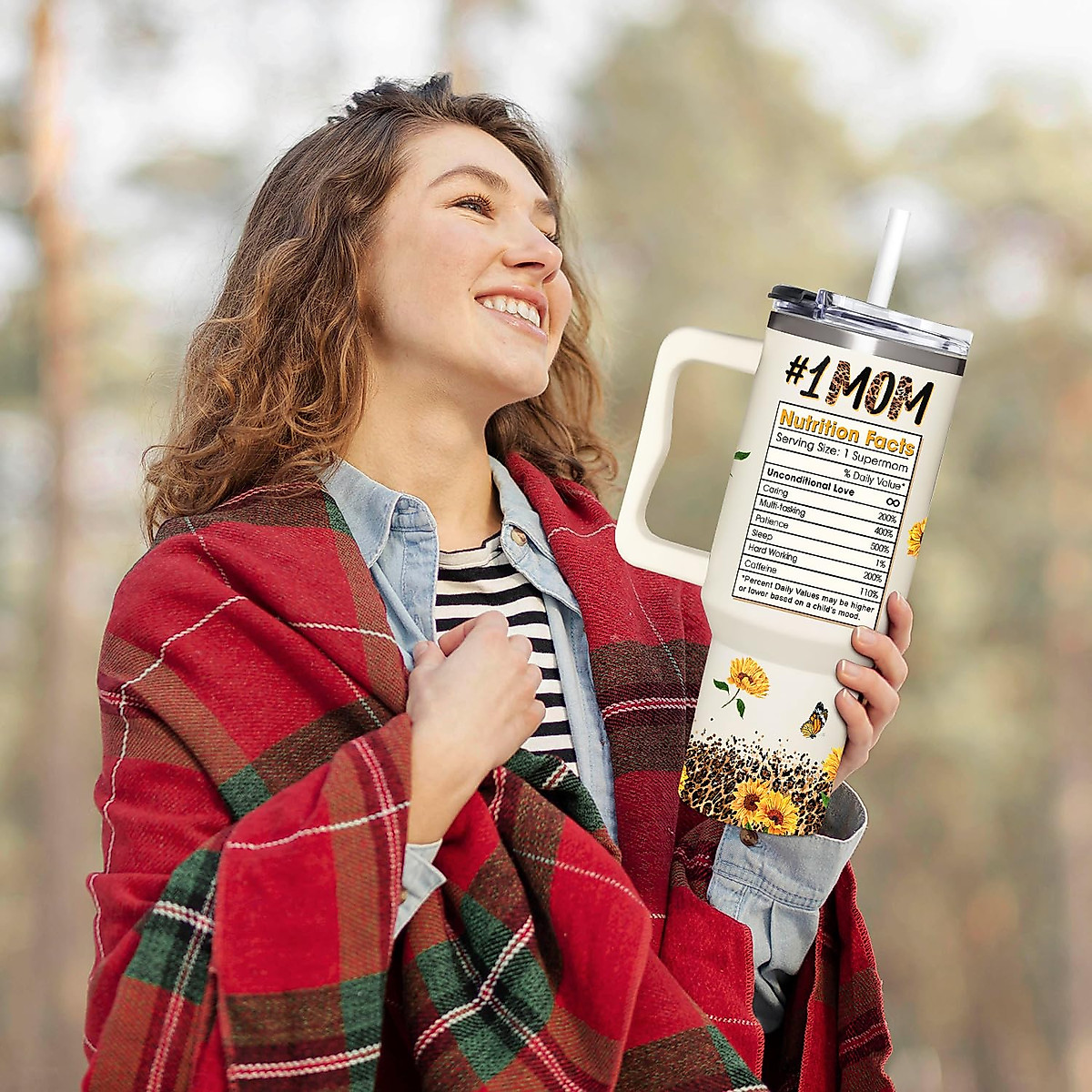 Best Mom Ever Gifts - Gifts for Mom from Daughter, Son, Kids - Mom Gifts - Mothers Day Gift For Mom - Birthday Gifts Idea For Mother - Christmas Gifts for Mom, Wife - Mom Tumbler With Handle 40oz