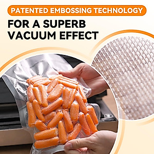 [2024 New] 8" x 12" 200 Count Precut Bags, Vacuum Sealer Bags for Food, Great for Food Storage, Sous Vide and Meal Prep, Wevac Lite