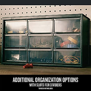CRAFTSMAN Storage Organizer Bin System, 9 Compartment, Plastic (CMST40709)
