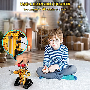 OASO STEM Projects for Kids Ages 8-12, Remote & APP Controlled Robot Building Toys Birthday Gifts for Boys and Girls (468 Pieces)